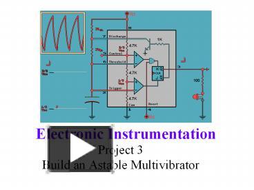 Project 3 Build an Astable Multivibrator presentation | free to download
