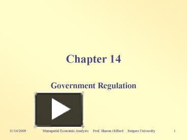PPT – Government Regulation PowerPoint presentation | free to view - id ...