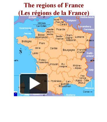 The regions of France presentation | free to view