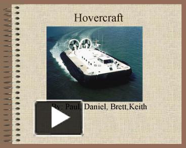 Hovercraft presentation | free to view