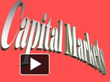Capital Markets presentation | free to download