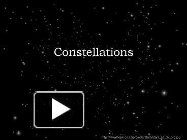 Constellations presentation | free to download