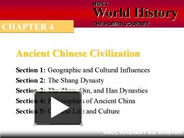 Ancient Chinese Civilization presentation | free to view