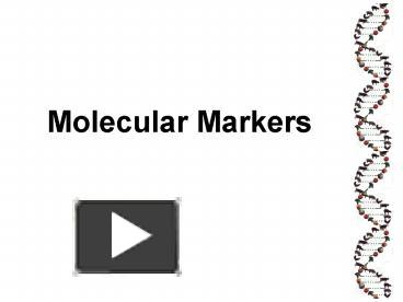 Molecular Markers presentation | free to view