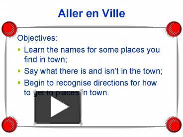 Aller en Ville presentation | free to view