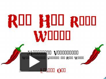 PPT – Red Hot Root Words PowerPoint presentation | free to view - id ...