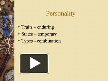 PPT – Personality PowerPoint presentation | free to view - id: f58d-YzA4Y