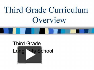 Third Grade Curriculum Overview presentation | free to download