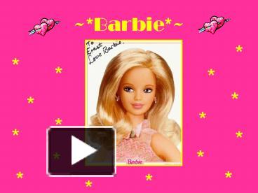 Barbie presentation | free to view