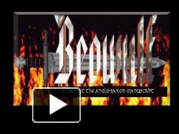 Why do we read Beowulf presentation | free to view