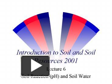 Soils 210: Introduction to Soil Science and Soil Resources presentation ...