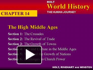 The High Middle Ages presentation | free to view