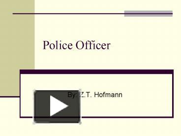 Police Officer presentation | free to download