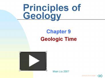 Principles of Geology presentation | free to view