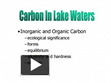 PPT – Inorganic and Organic Carbon PowerPoint presentation | free to ...