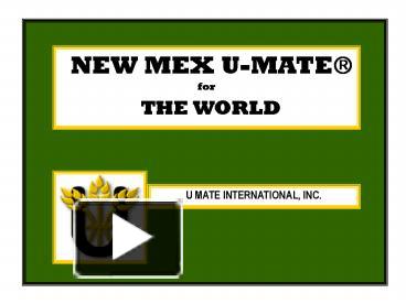 PPT – HUMATE FOR DOLE PowerPoint presentation | free to view - id ...