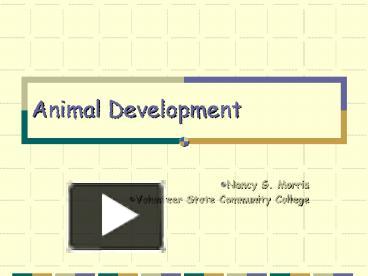 Animal Development presentation | free to view
