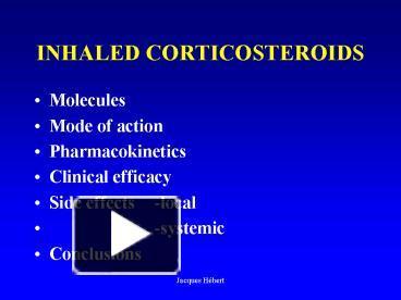 INHALED CORTICOSTEROIDS presentation | free to view