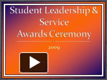 Student Leadership presentation | free to view
