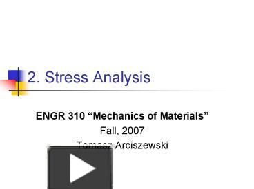 2' Stress Analysis presentation | free to view