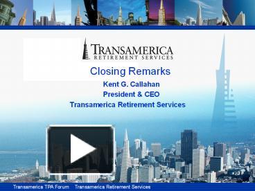 Closing Remarks presentation | free to view