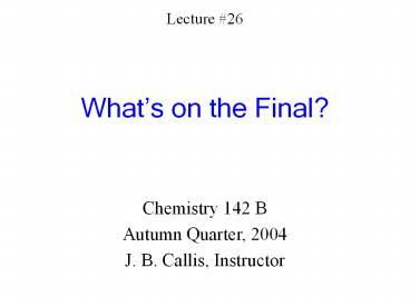 PPT – Lecture PowerPoint presentation | free to download - id: 102ca8-NGZkN