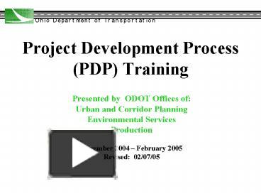 PPT – Project Development Process PDP Training PowerPoint presentation ...