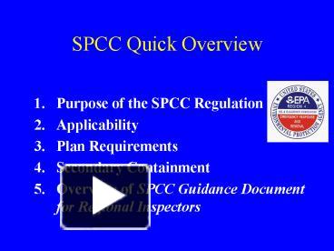 SPCC Quick Overview presentation | free to view