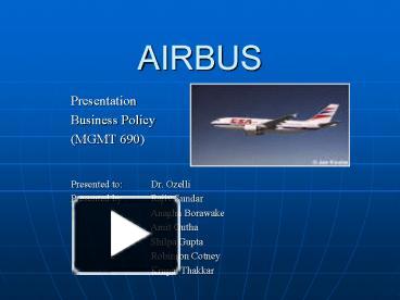 AIRBUS presentation | free to download
