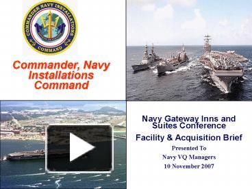 Commander, Navy Installations Command presentation | free to view