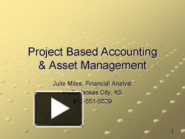 PPT – Project Based Accounting PowerPoint presentation | free to view ...