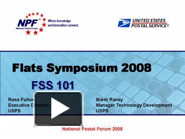 Flats Symposium presentation | free to view