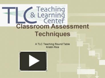 PPT – A TLC Teaching Round Table PowerPoint presentation | free to view ...