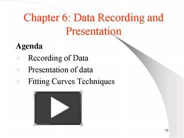 Chapter 6: Data Recording and Presentation presentation | free to view
