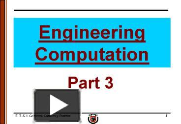 PPT – Engineering Computation PowerPoint presentation | free to ...