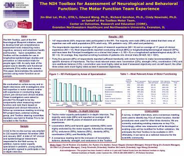 PPT – The NIH Toolbox for Assessment of Neurological and Behavioral ...