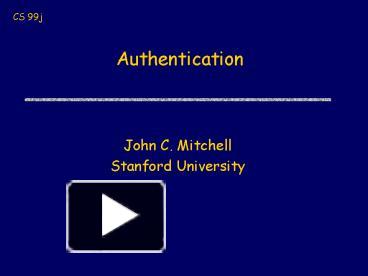 PPT – Authentication PowerPoint presentation | free to download - id ...
