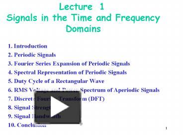 PPT – Lecture 1 PowerPoint presentation | free to download - id: 10618b ...