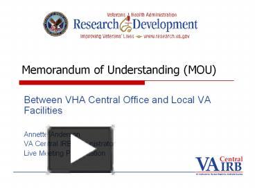 Memorandum of Understanding (MOU) presentation | free to download