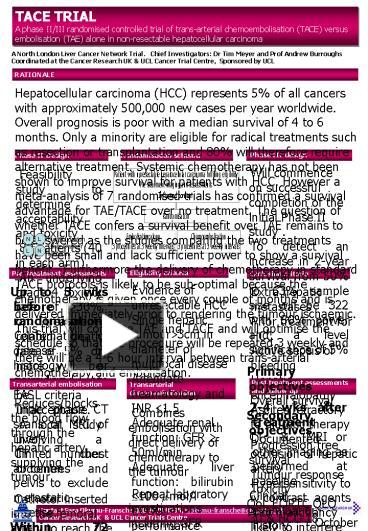 TACE TRIAL presentation | free to view