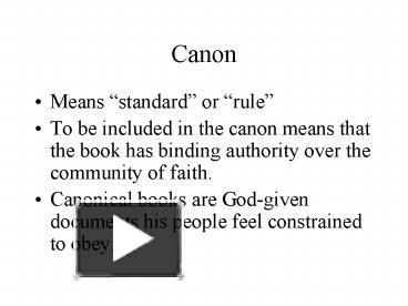 Canon presentation | free to download