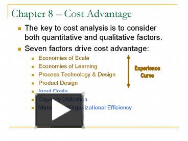 PPT – Chapter 8 Cost Advantage PowerPoint presentation | free to view ...
