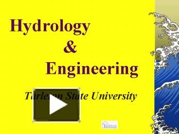 Hydrology presentation | free to view