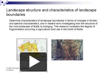 PPT – Landscape structure and characteristics of landscape boundaries ...
