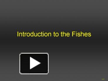 Introduction to the Fishes presentation | free to view