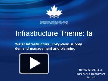 PPT – Infrastructure Theme: Ia PowerPoint presentation | free to view ...