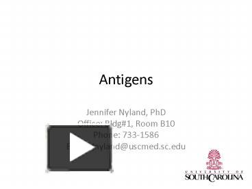 PPT – Antigens PowerPoint presentation | free to download - id: 10897b ...