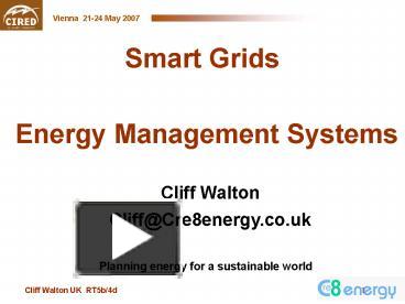 Energy Management Systems presentation | free to view