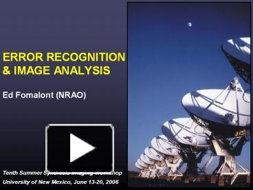 PPT – ERROR RECOGNITION PowerPoint presentation | free to download - id ...
