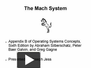 The Mach System presentation | free to view